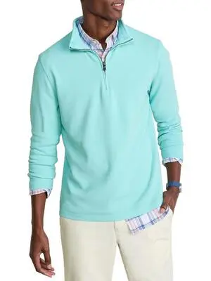 Vineyard Vines Coastline Quarter Zip Pullover - Sea Splash