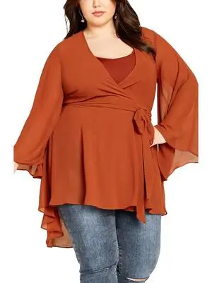 CITY CHIC Wrap Tunic Top