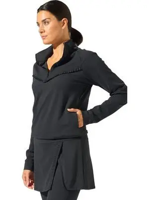 BOBBE ACTIVE Club Quarter-zip Pullover - Black