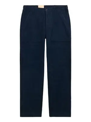 FORTELA Corduroy Fatigue Trousers - Blue