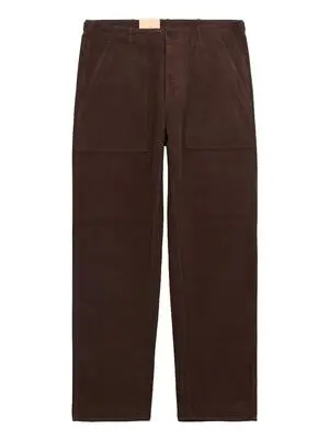 FORTELA Corduroy Fatigue Trousers - Brown