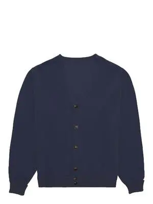 FORTELA Oliver Cotton Knit Cardigan Blue