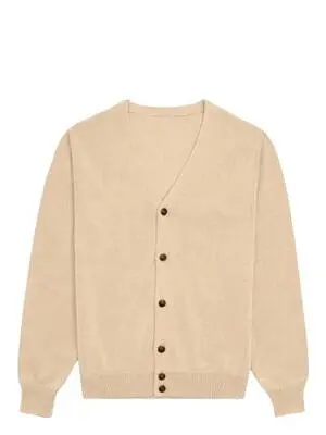 FORTELA Oliver Cotton Knit Cardigan Ecru