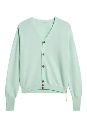 FORTELA Oliver Cotton Knit Cardigan - Turquoise