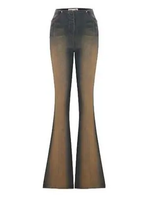 PCFG Coated Flare Pants - Blue