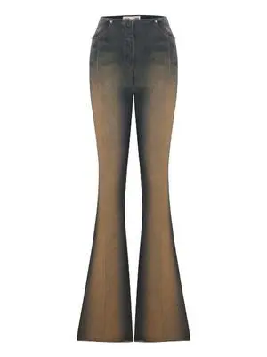 PCFG Coated Flare Pants - Blue
