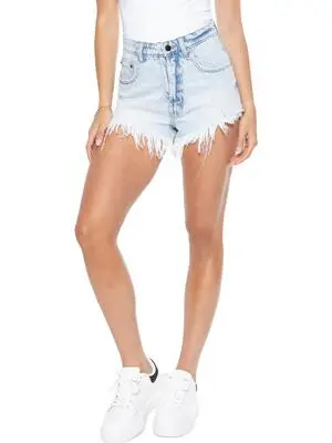 BLUE REVIVAL French Cut Denim Shorts - Maui