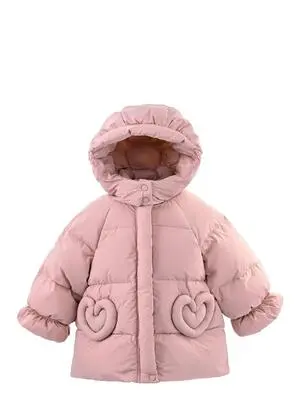 MIMI TUTU Glow Heart-pocket Puffer Jacket - Pink