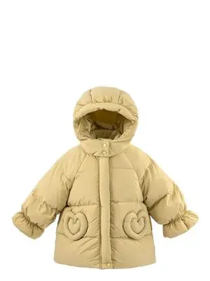 MIMI TUTU Glow Heart-pocket Puffer Jacket - Yellow