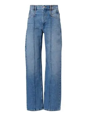 Isabel Marant Drolane High-rise Straight Jeans - Blue