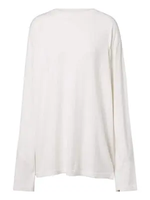 EXTREME CASHMERE X N°452 Rock Cotton And Cashmere Top - White