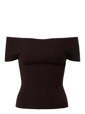 EXTREME CASHMERE X N°381 Libra Cashmere-blend Top - Brown