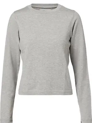Extreme Cashmere N°451 Lisa Cotton And Cashmere Top Grey