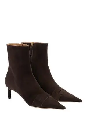 TOM FORD 55 Suede Ankle Boots - Brown