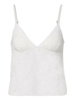BANANHOT Cami Lace Top - White