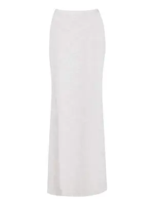 BANANHOT Rona Lace Maxi Skirt - White