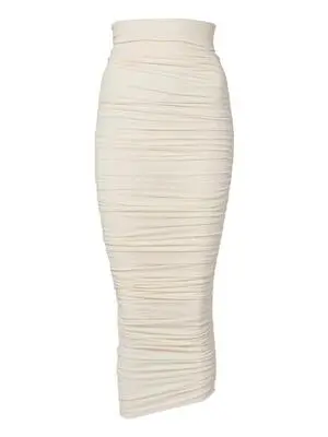 Wolford Draped Sheer High-rise Midi Skirt - White