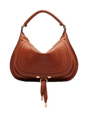 Chloé Marcie Small Shoulder Bag - Brown