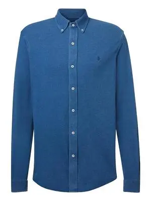 Polo Ralph Lauren Cotton Mesh Shirt Blue