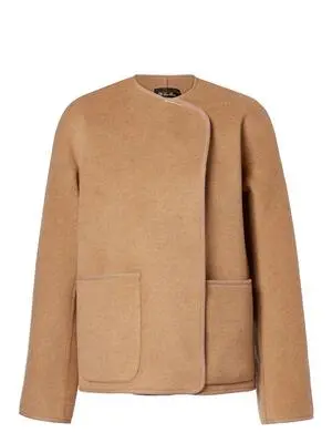 Loro Piana Glenn Wool And Cashmere Jacket - Beige
