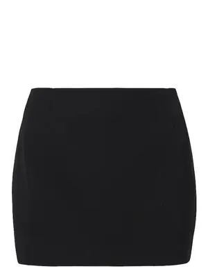 Wardrobe.NYC Virgin Wool Miniskirt - Black
