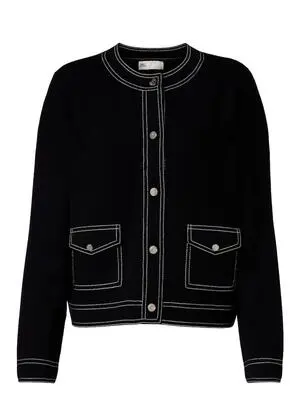Tory Burch Wool Cardigan - Black