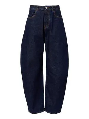 Alaïa Barrel Leg Jeans - Blue