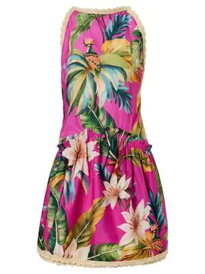 Farm Rio Tropicalia Printed Mini Dress - Multicoloured