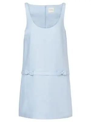 Posse Harper Linen Mini Dress - Blue