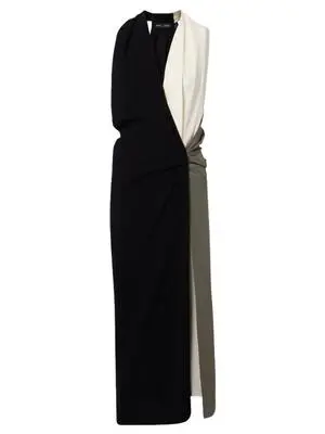 Proenza Schouler Elsa Draped Crêpe Midi Dress - Multicoloured