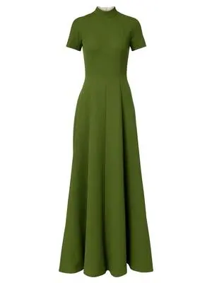 EMILIA WICKSTEAD Malinda Double-crêpe Gown - Green