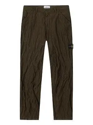Stone Island 3100026 Wrinkled Corduroy 500tc Pant - Military Green