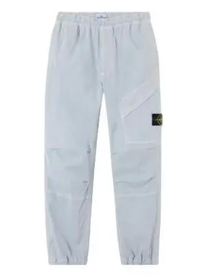 Stone Island Stone Island Stretch Organic Broken Twill Cotton Old Effect Pants Sky Blue