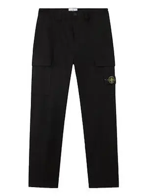 Stone Island 3100012 Panama Cotton Pant - Black