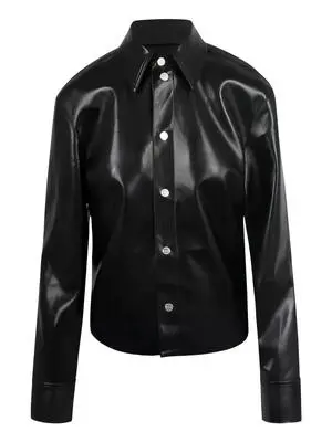 Nanushka Classic-collar Buttoned Shirt - Black