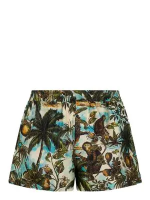 Dsquared2 Monkey-print Shorts - Neutrals