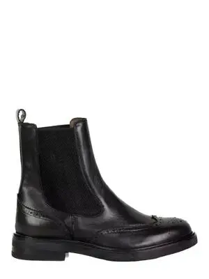 DELDUCA Brogue Duccio Boots - Black
