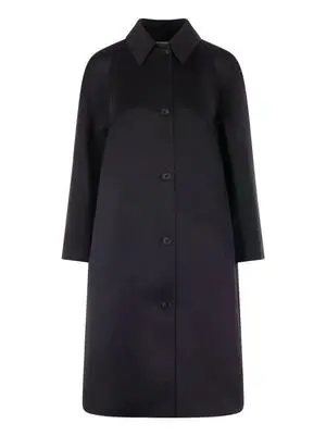 THE ROW Ema Button-up Coat - Black