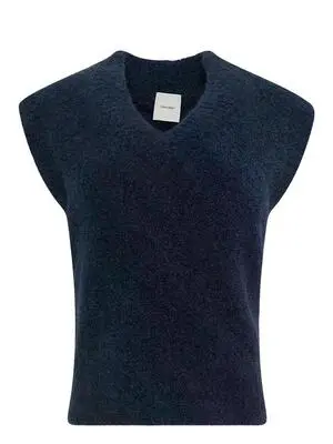 Calvin Klein Sleeveless V-neck Top - Blue