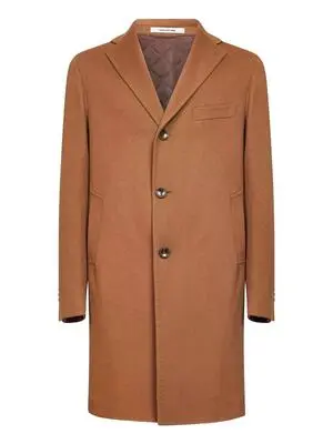 Tagliatore Notched-lapel Three-button Coat - Brown