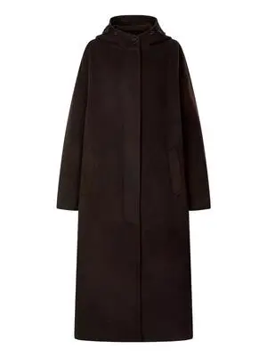 STUDIO TOMBOY Hooded Wool Coat - Brown