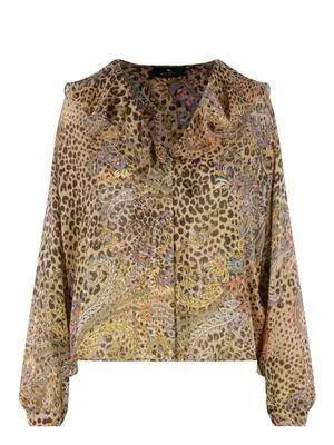 Etro Printed Silk Shirt - Neutrals