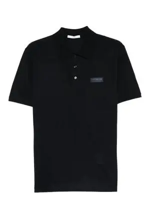 Givenchy Logo-patch Polo Shirt - Black