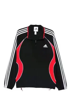 Adidas Stripe-detail Jacket - Black