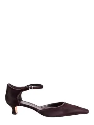 AeydĒ 35mm Tillie Ankle Strap Pumps - Brown
