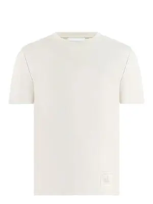 Manière De Voir Matteo Regular-fit Cream Cotton T-shirt - Neutrals