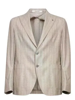 Tagliatore Pinstripes Blazer - Neutrals