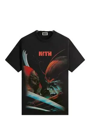 Kith X Marvel Deadpool Wolverine Graphic T-shirt - Black
