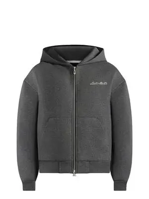 Manière De Voir Maniere De Voir Signature Zip Hoodie - Grey