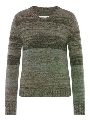 MAISON MARGIELA Striped Crew-neck Sweater - Brown